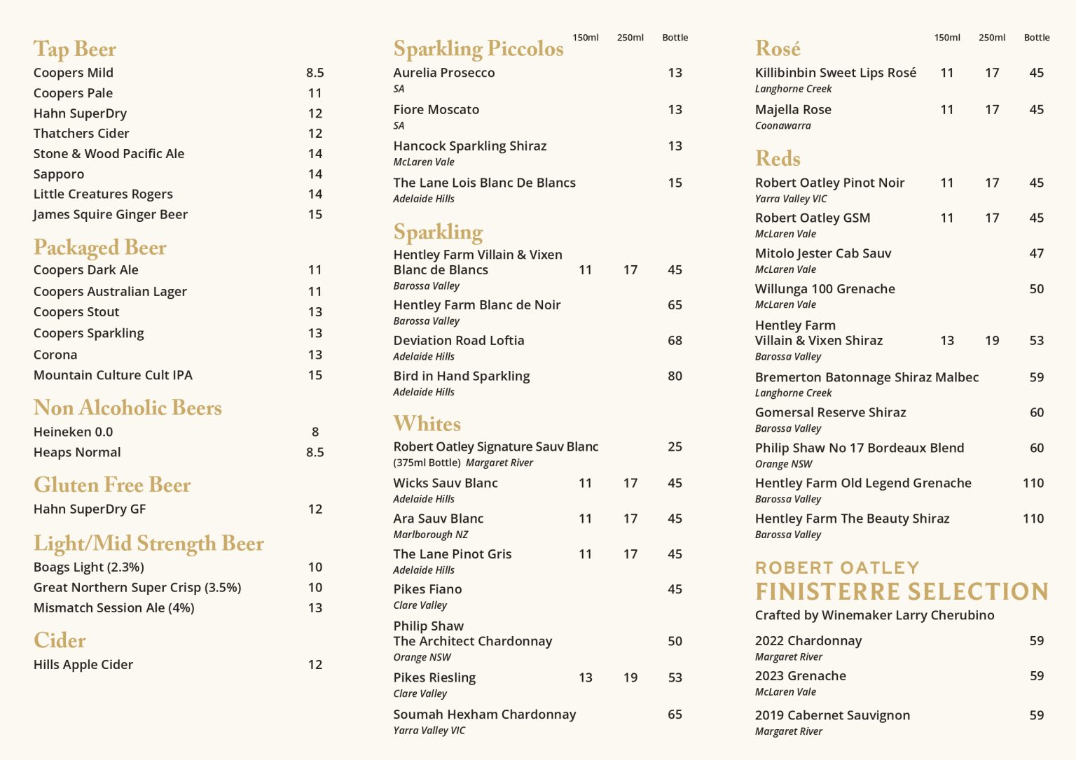 Menus – Welcome to the Adelaide Bowling Club | Adelaide's Best Function ...